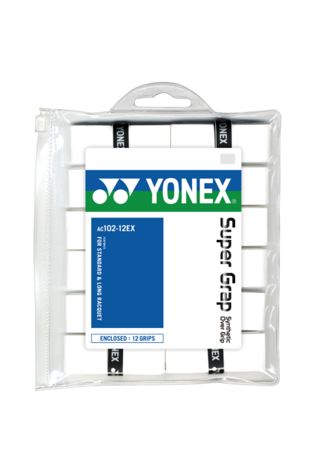 Yonex Super Grap 12 Pack White - Badminton Shop