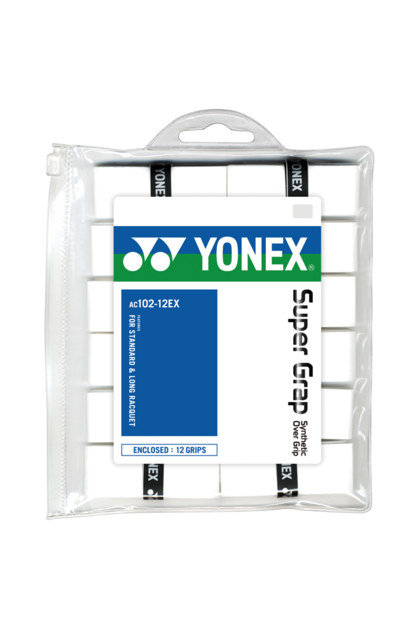 Yonex Super Grap 12 Pack White - Badminton Shop