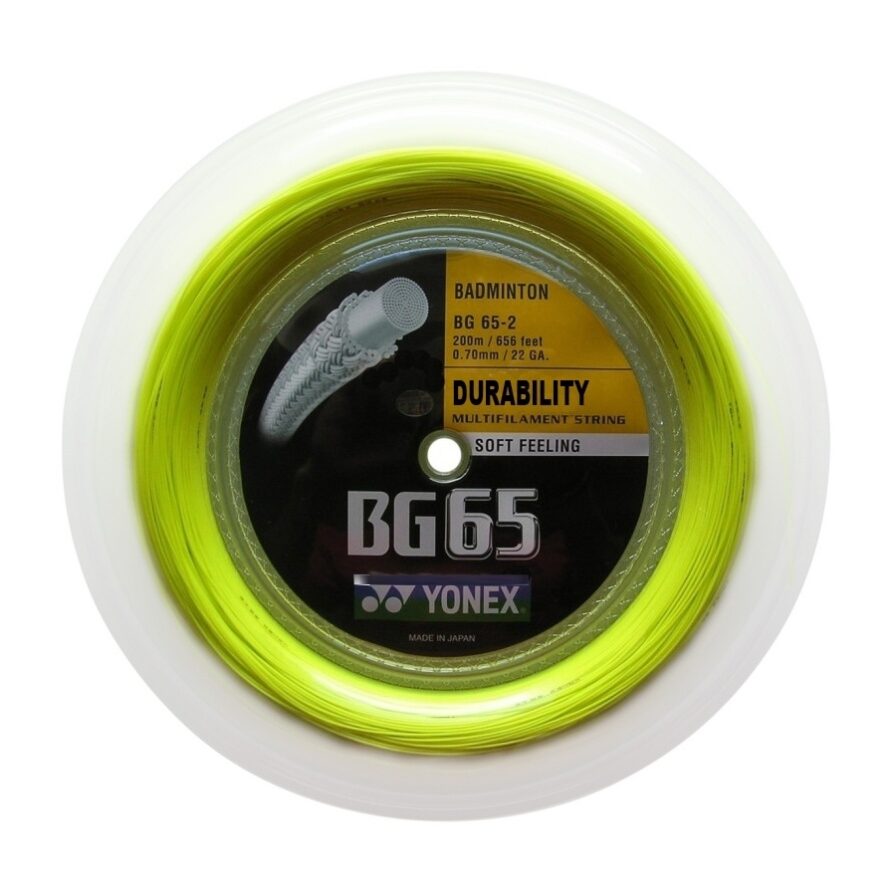 Yonex BG 65 Yellow 200m - Badminton Shop