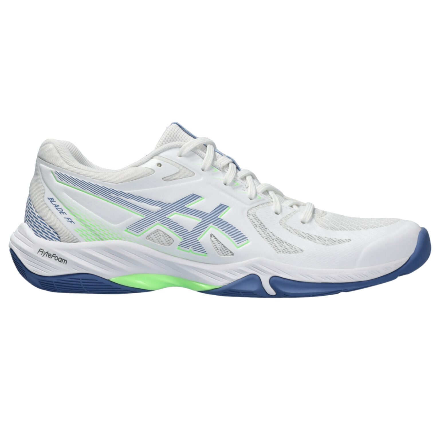Asics Blade FF White/Denim | Chaussure de badminton!